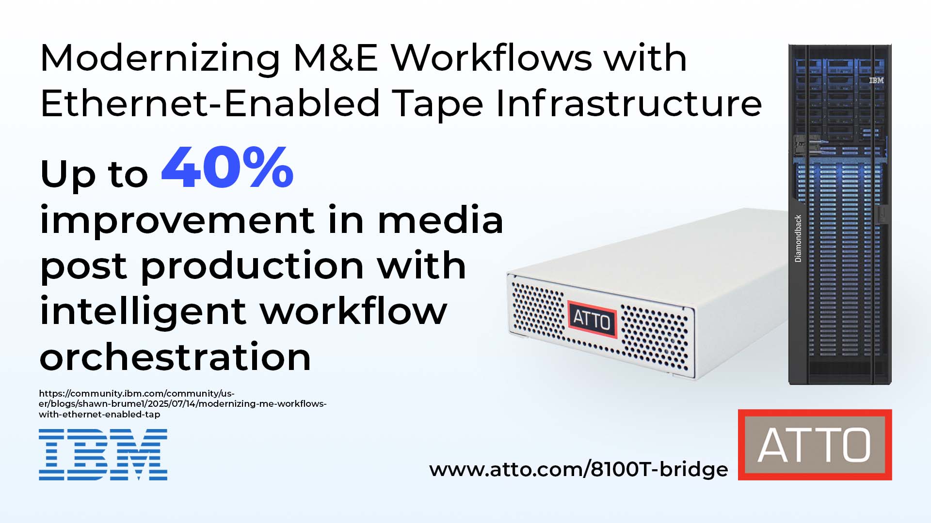 Modernizing M&E Workflows with Ethernet-Enabled Tape Infrastructure with IBM and ATTO – ATTO ...